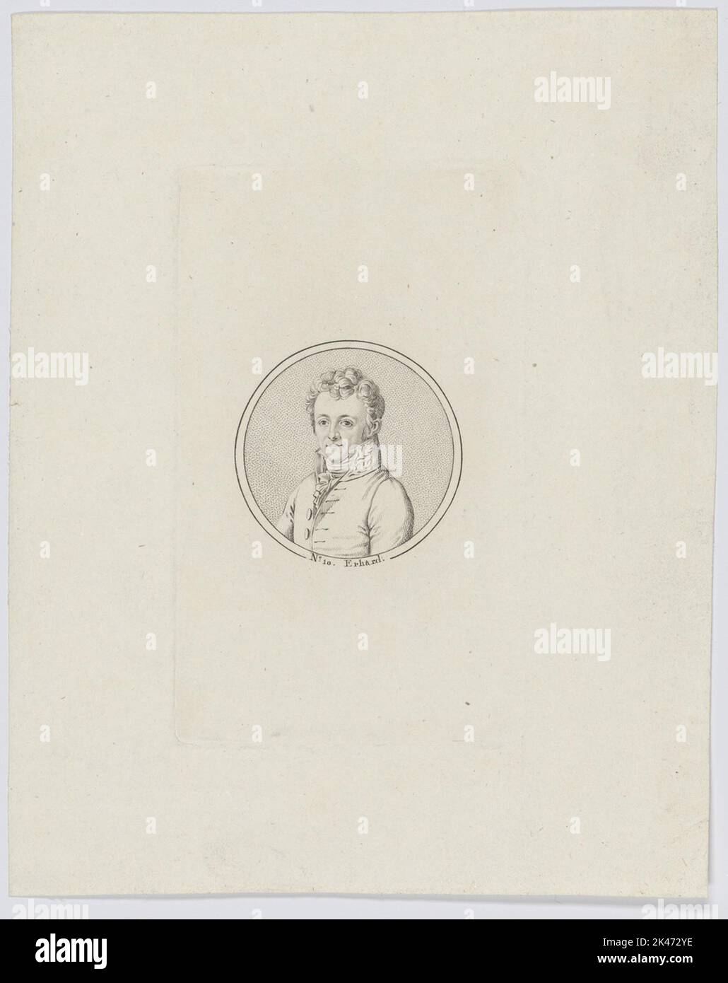 Portrait of Christian Daniel Erhard Stock Photo - Alamy