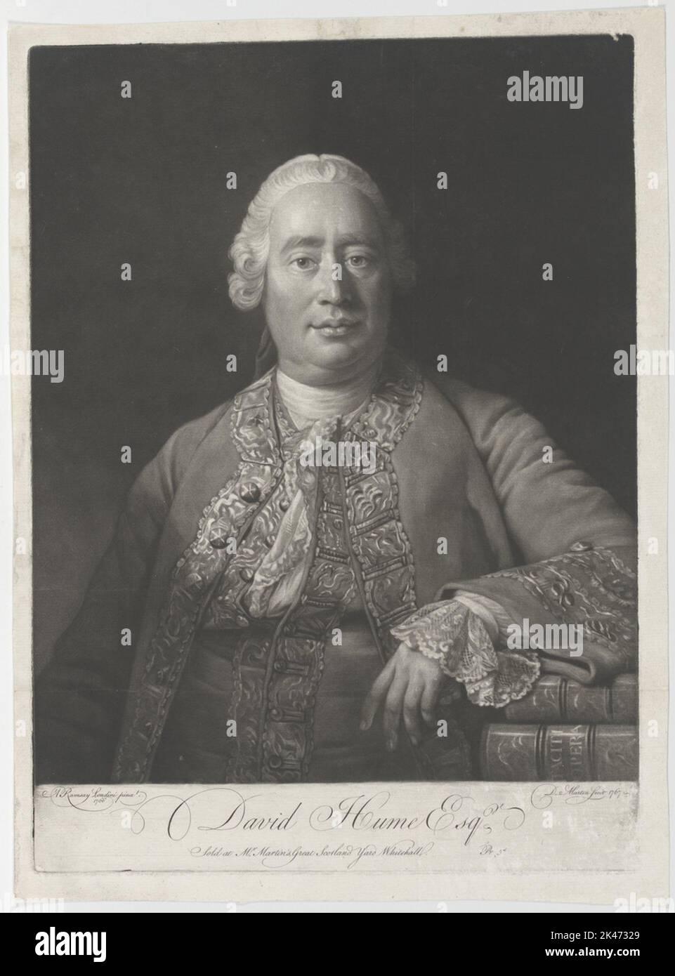 Portrait of David Hume Stock Photo - Alamy