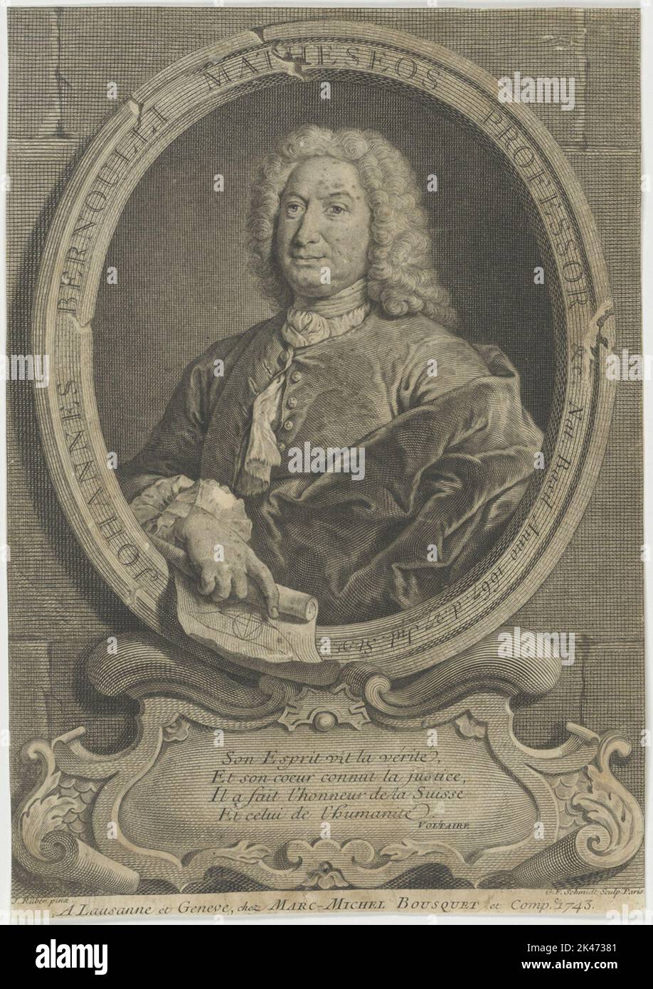 Portrait of John Bernoulli Stock Photo - Alamy