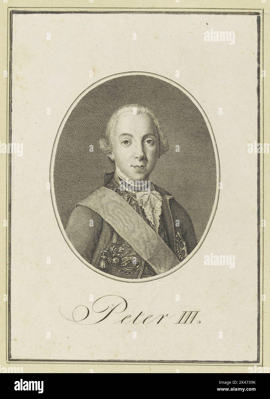 Portrait Peter III Stock Photo - Alamy