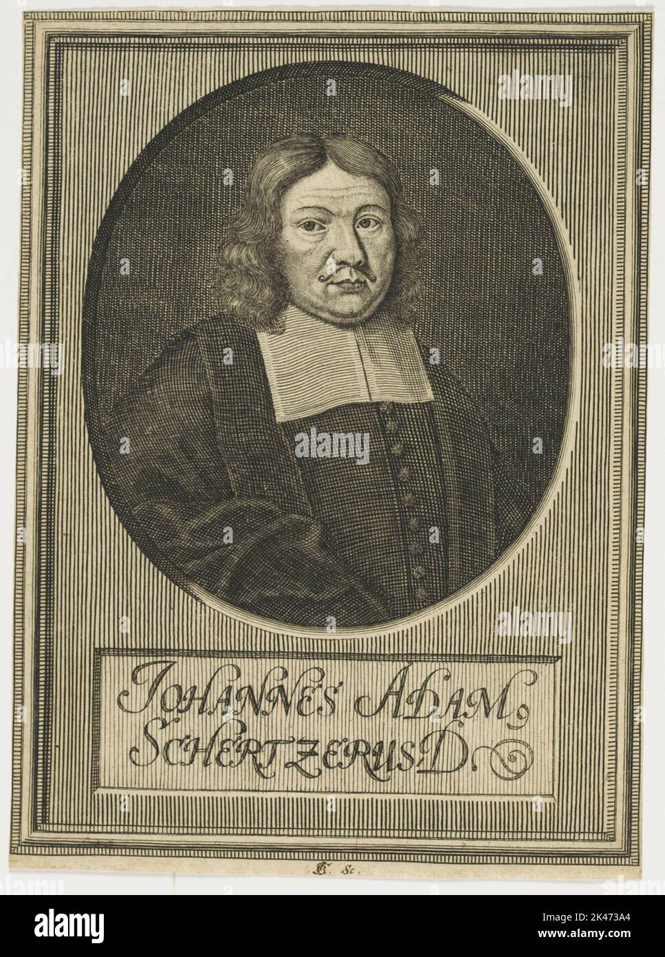 Portrait of John Adam Schertzerus Stock Photo - Alamy