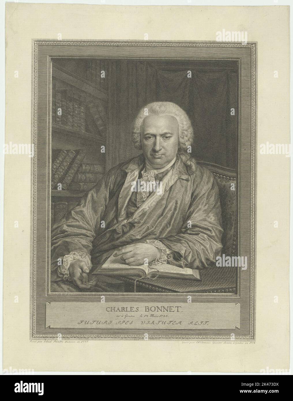 Portrait of Charles Bonnet Stock Photo - Alamy