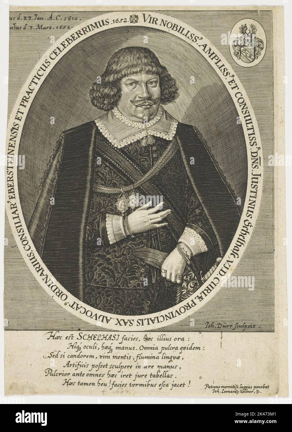 Portrait of Justinus Schelhase Stock Photo - Alamy