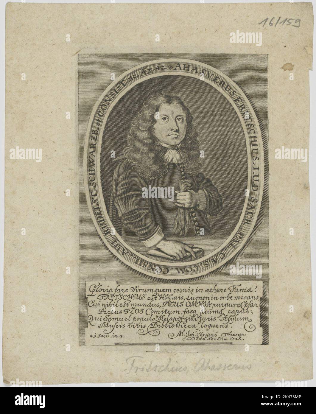 Portrait of the Ahasverus Fritschius Stock Photo - Alamy