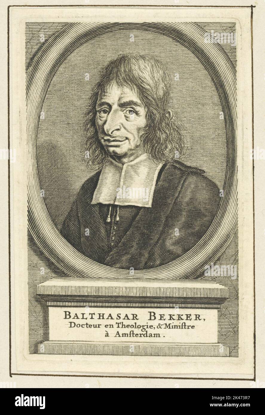 Portrait of the Balthasar Bekker Stock Photo - Alamy