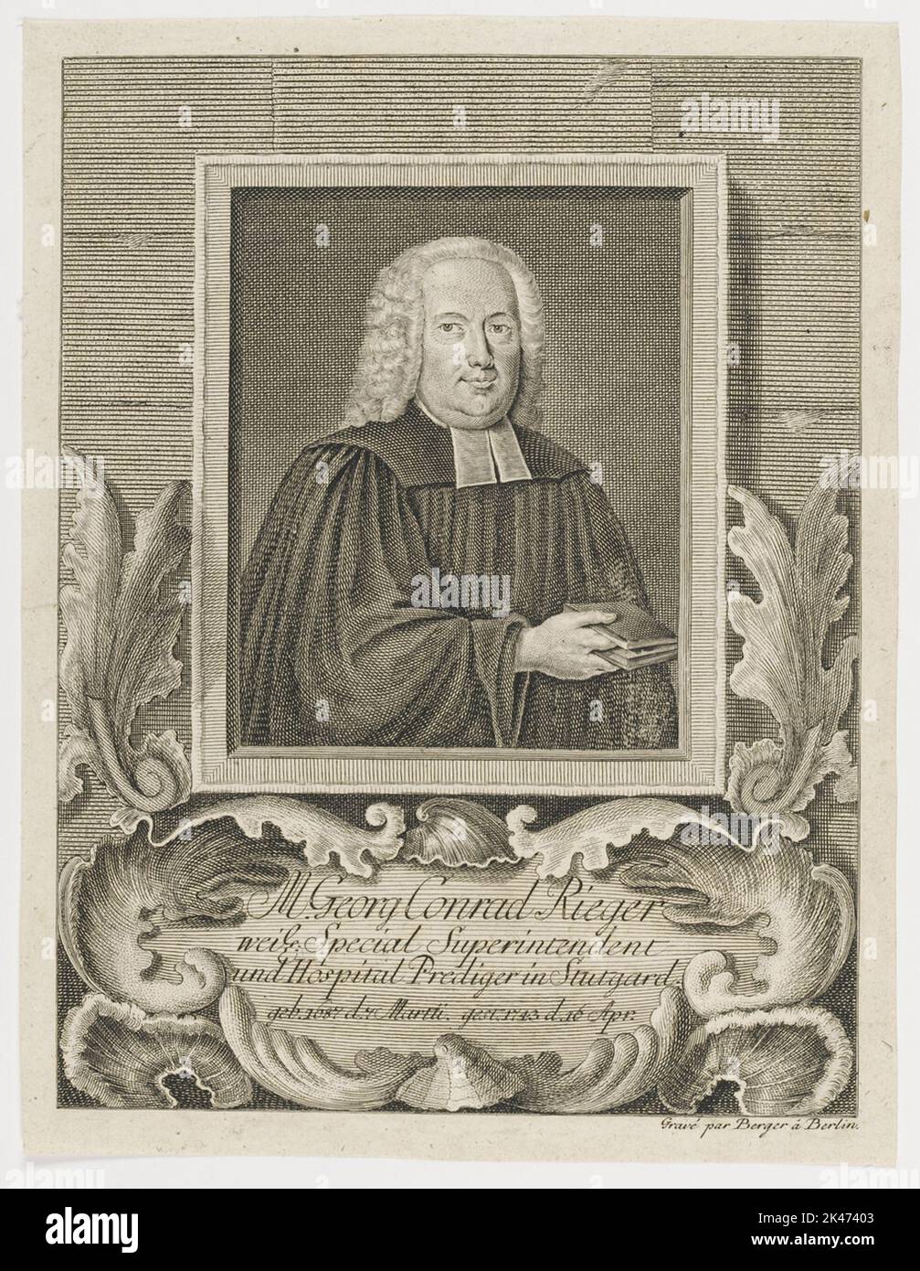 Portrait of Georg Conrad Rieger Stock Photo - Alamy