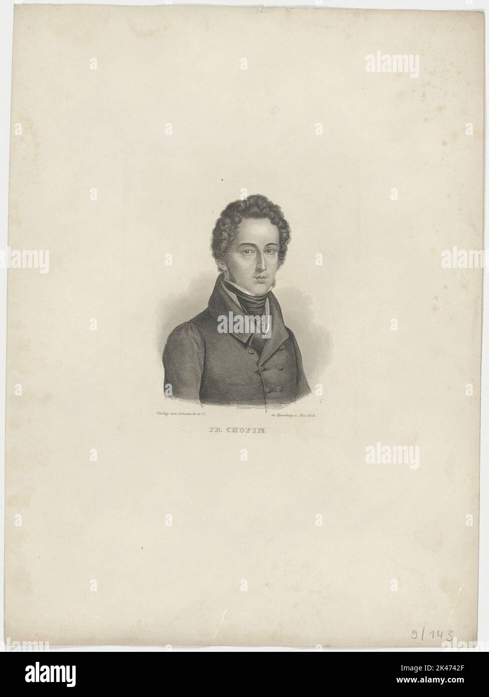 Portrait of Fr. Chopin Stock Photo - Alamy