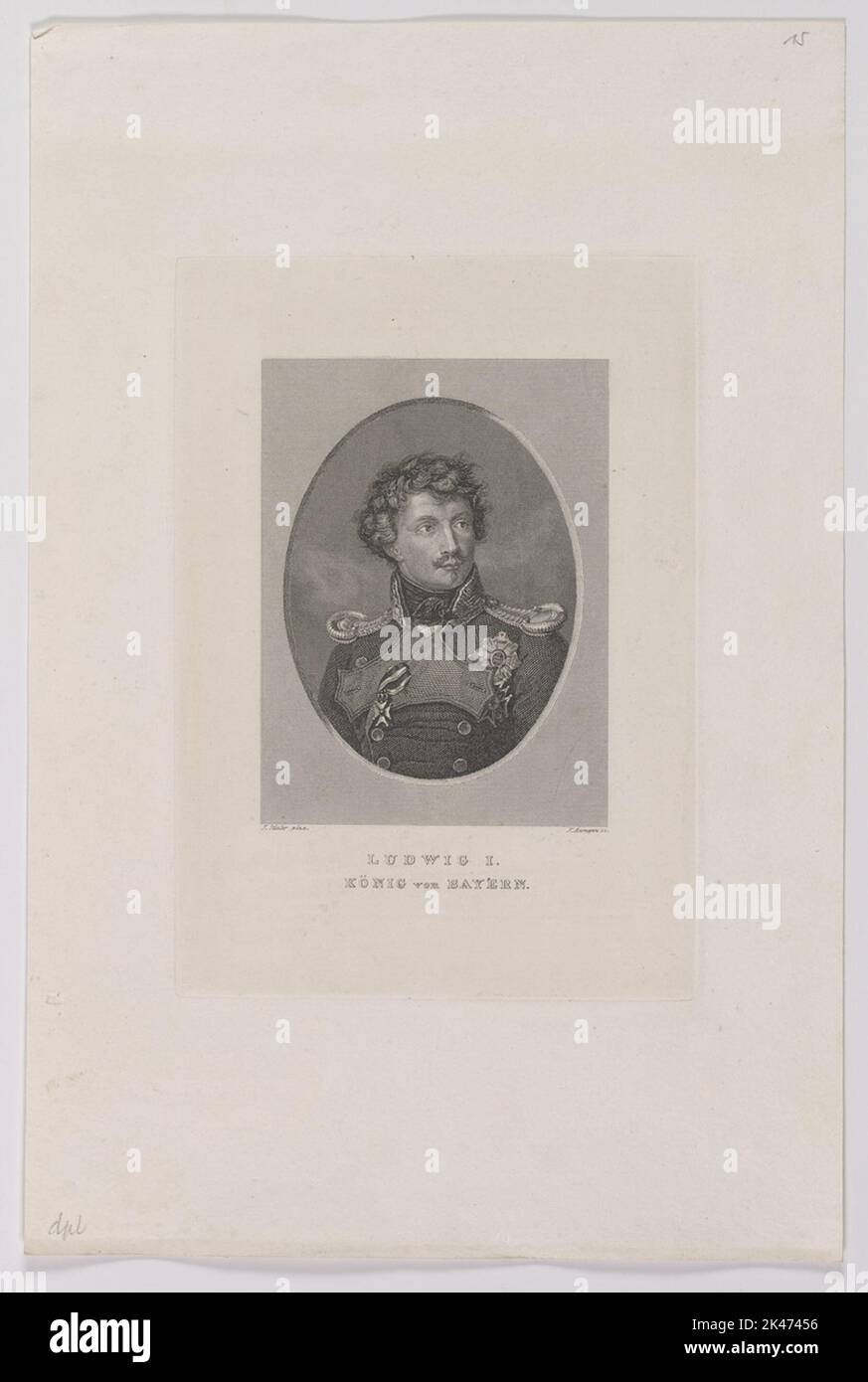 Portrait Ludwig I, King of Bavaria Stock Photo - Alamy