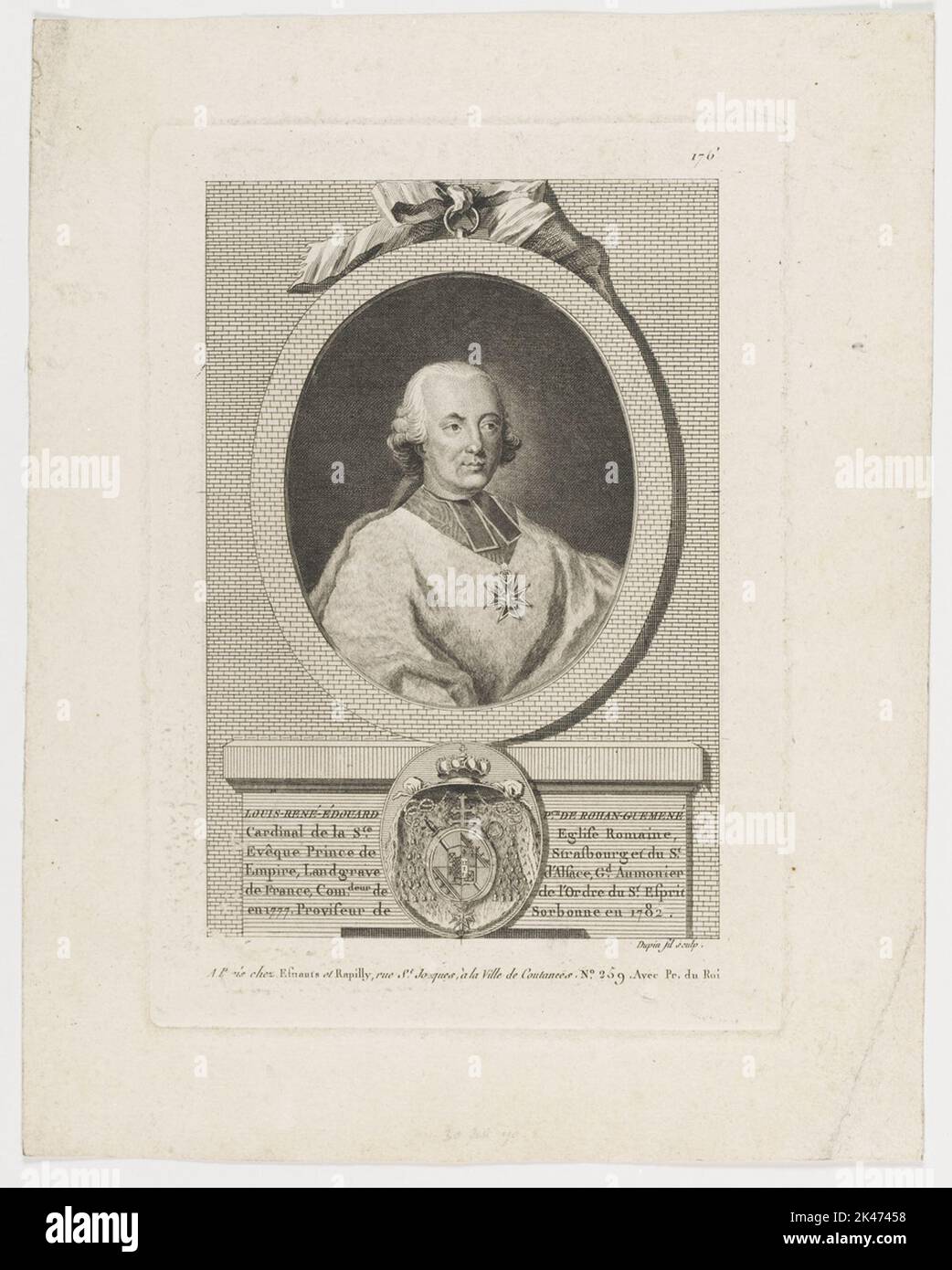 Bildnis of Louis René-Édouard, prince of Rohan-Guemené Stock Photo - Alamy