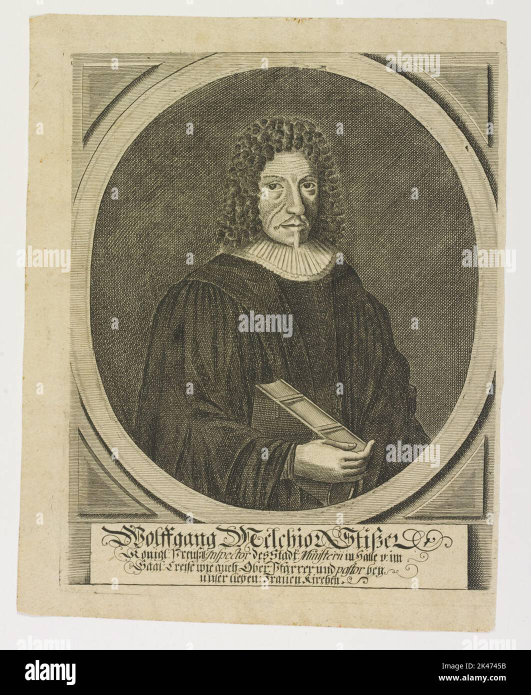 Portrait of the Wolffgang Melchior Strei Stock Photo - Alamy