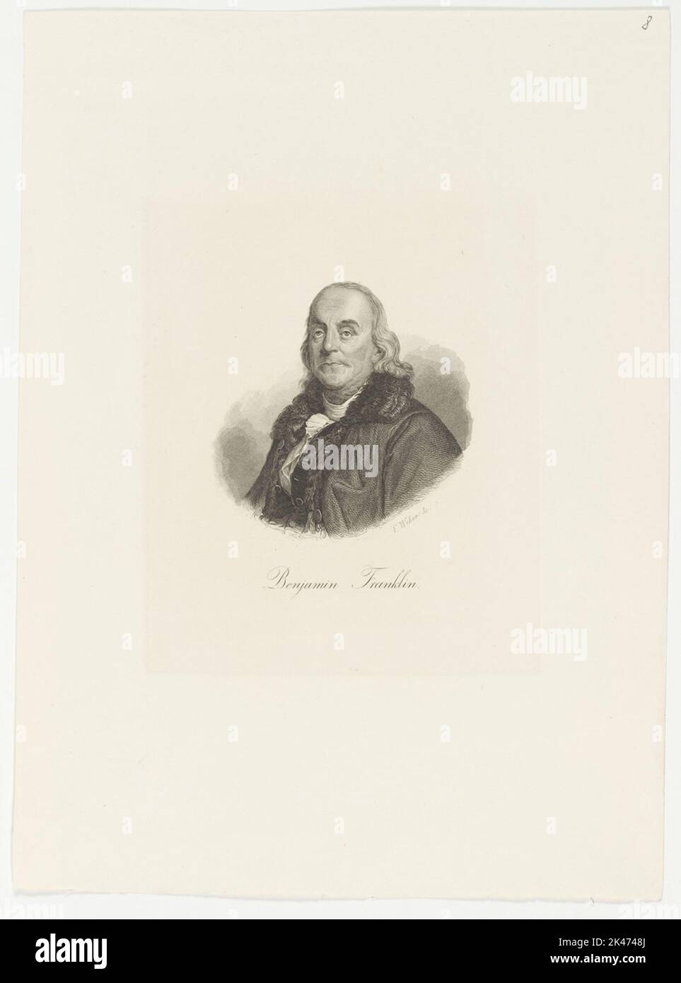 Portrait of Benjamin Franklin Stock Photo - Alamy