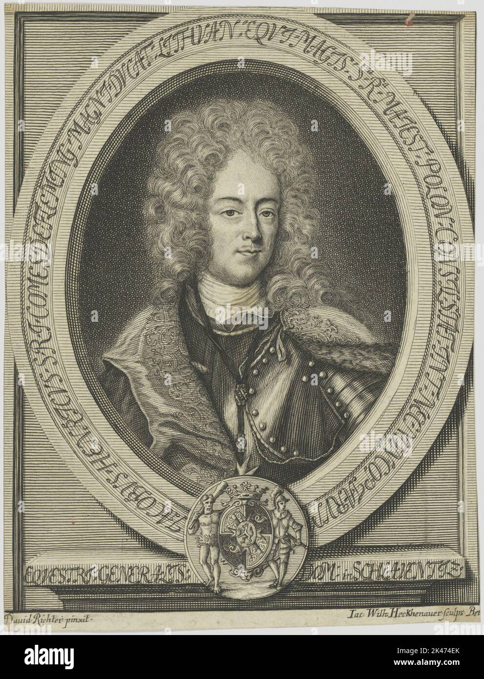 Portrait of the Jacobvs Henricvs Comes de Fleming Stock Photo - Alamy