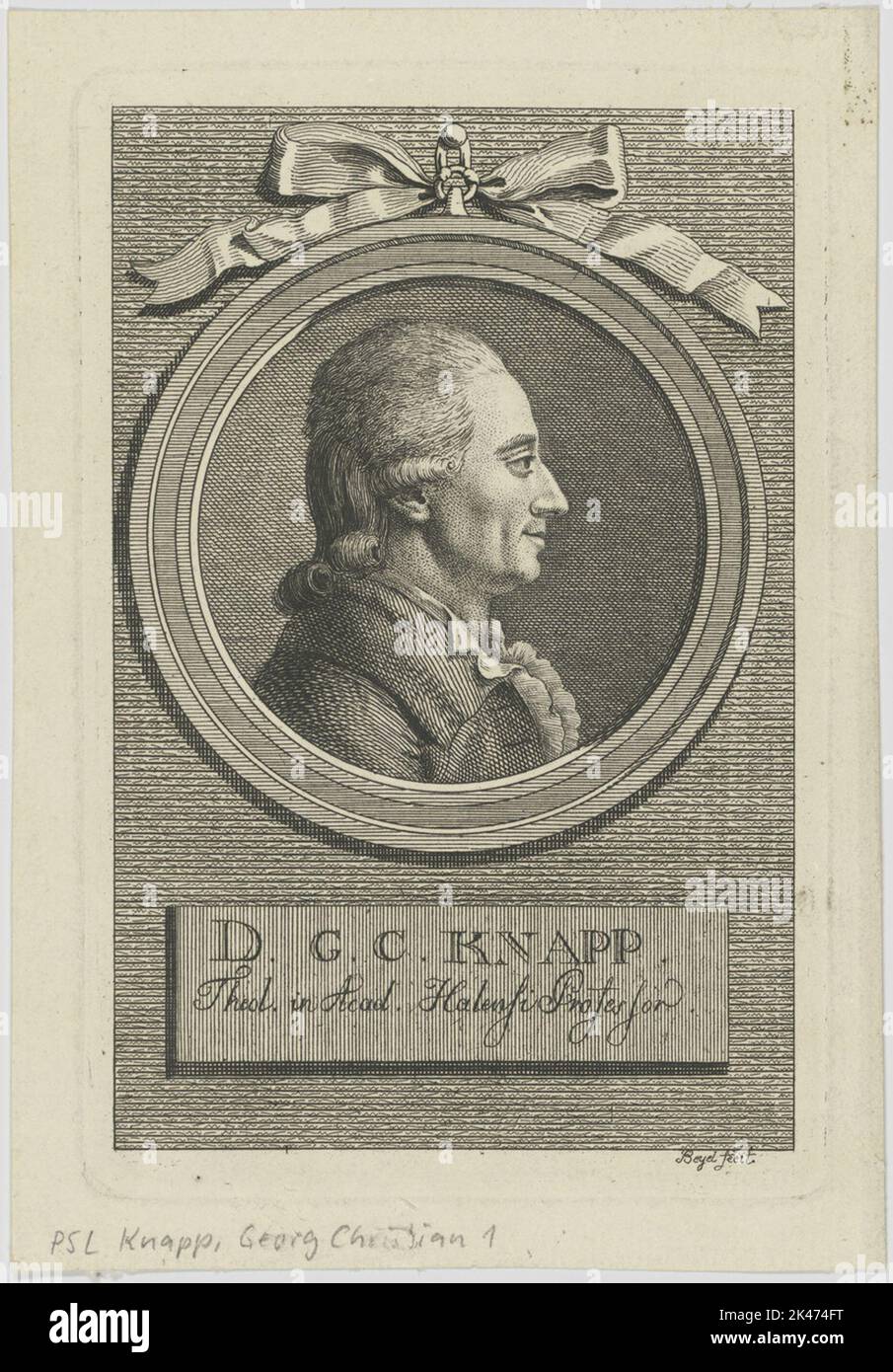 Portrait of G. C. Knapp Stock Photo - Alamy