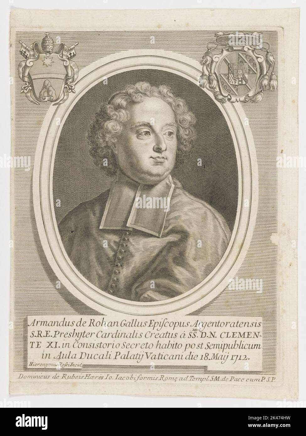 Portrait of the Armandus de Rohan Stock Photo - Alamy