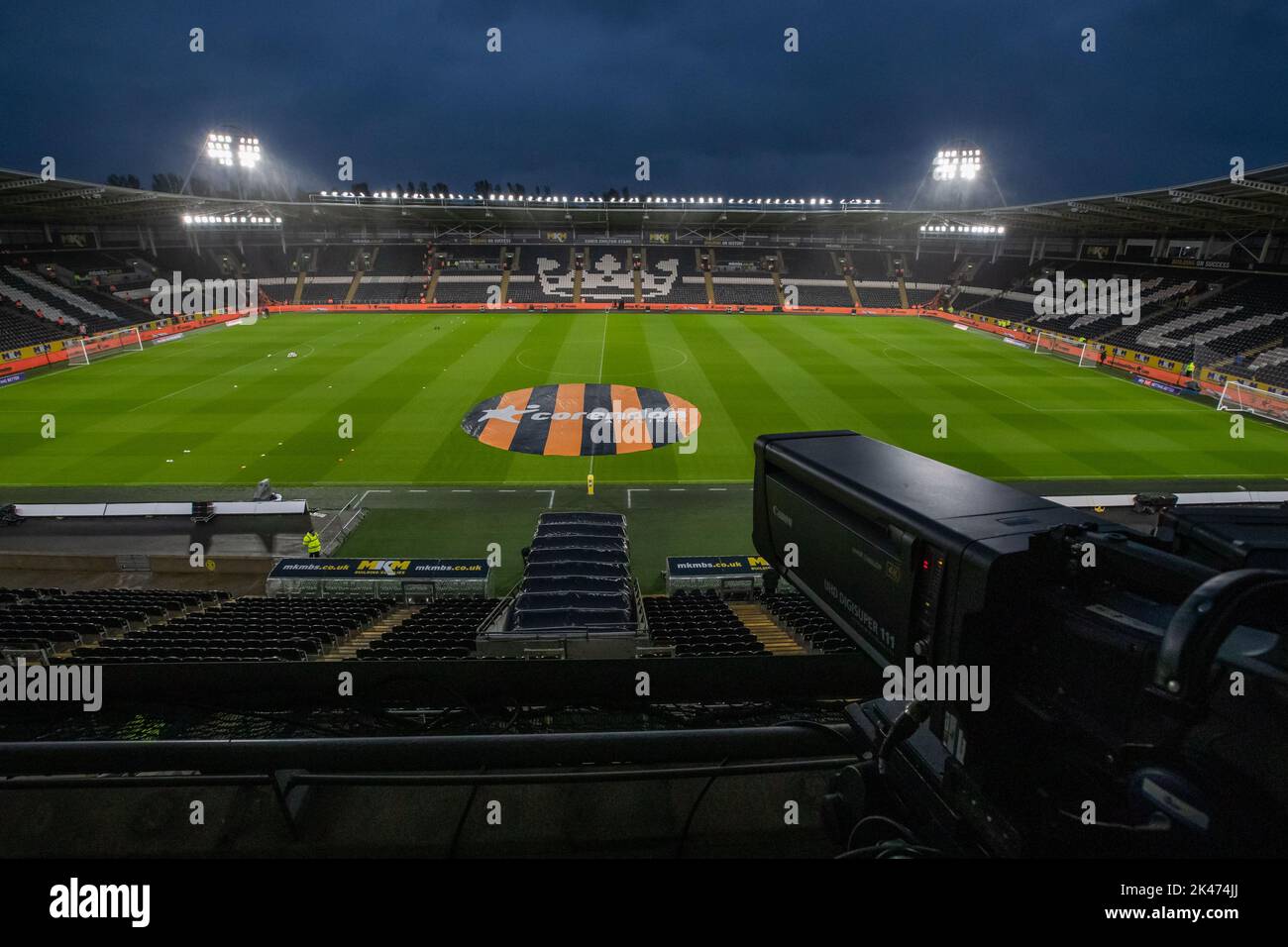 The Sky Sports cameras are set up around The MKM Stadium ahead of the ...