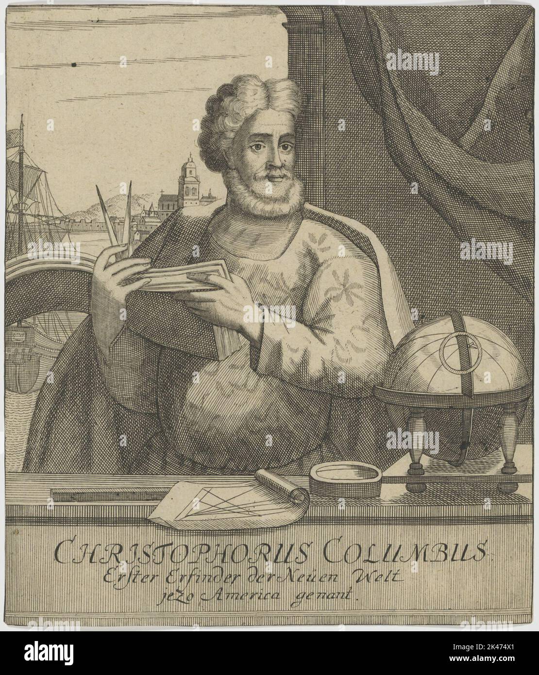 Portrait of Christophorus Columbus Stock Photo - Alamy