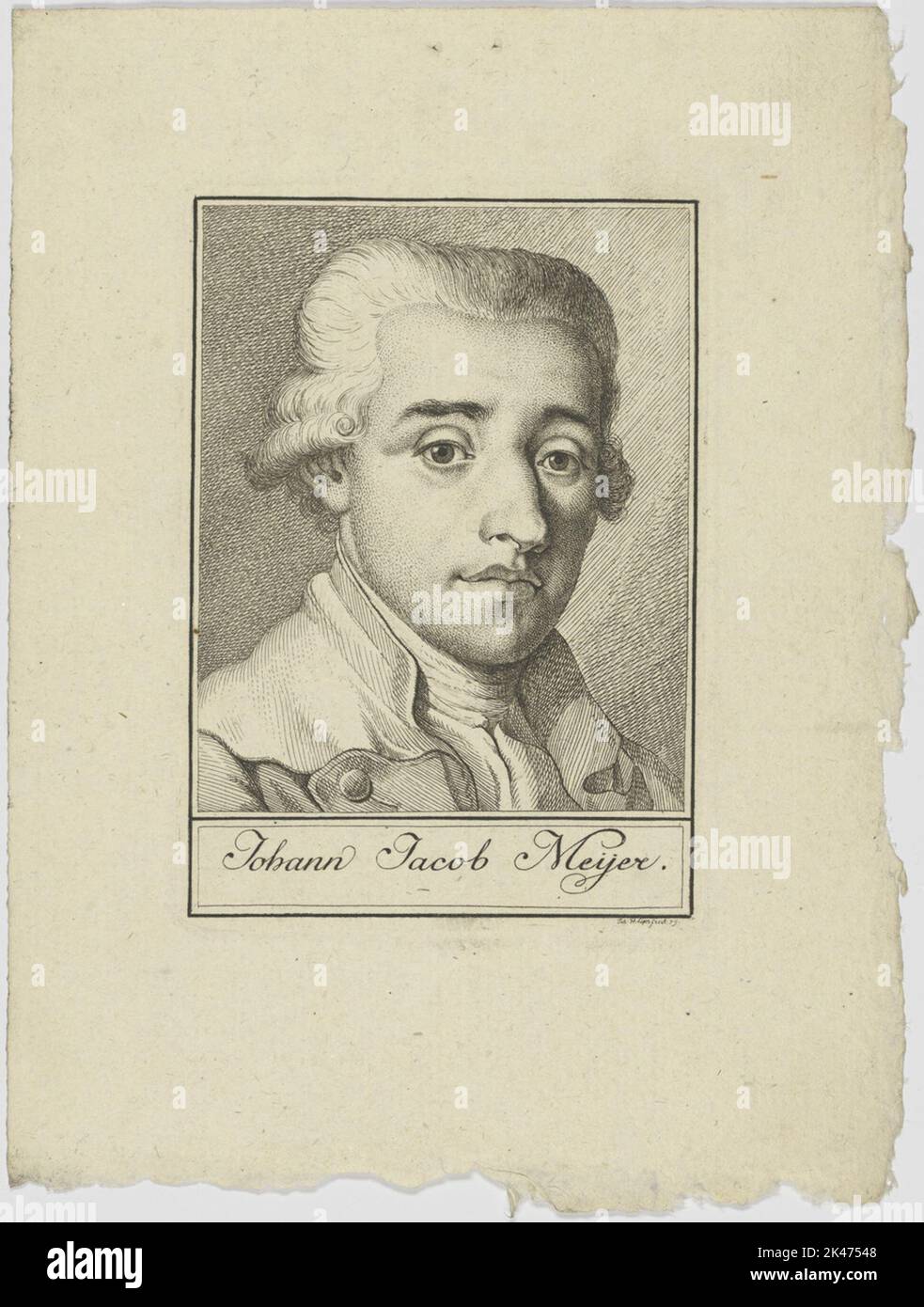 Portrait of Johann Jacob Meyer Stock Photo - Alamy