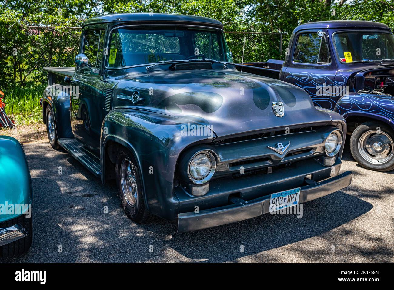 Falcon Heights, MN - June 18, 2022: High perspective front corner view ...