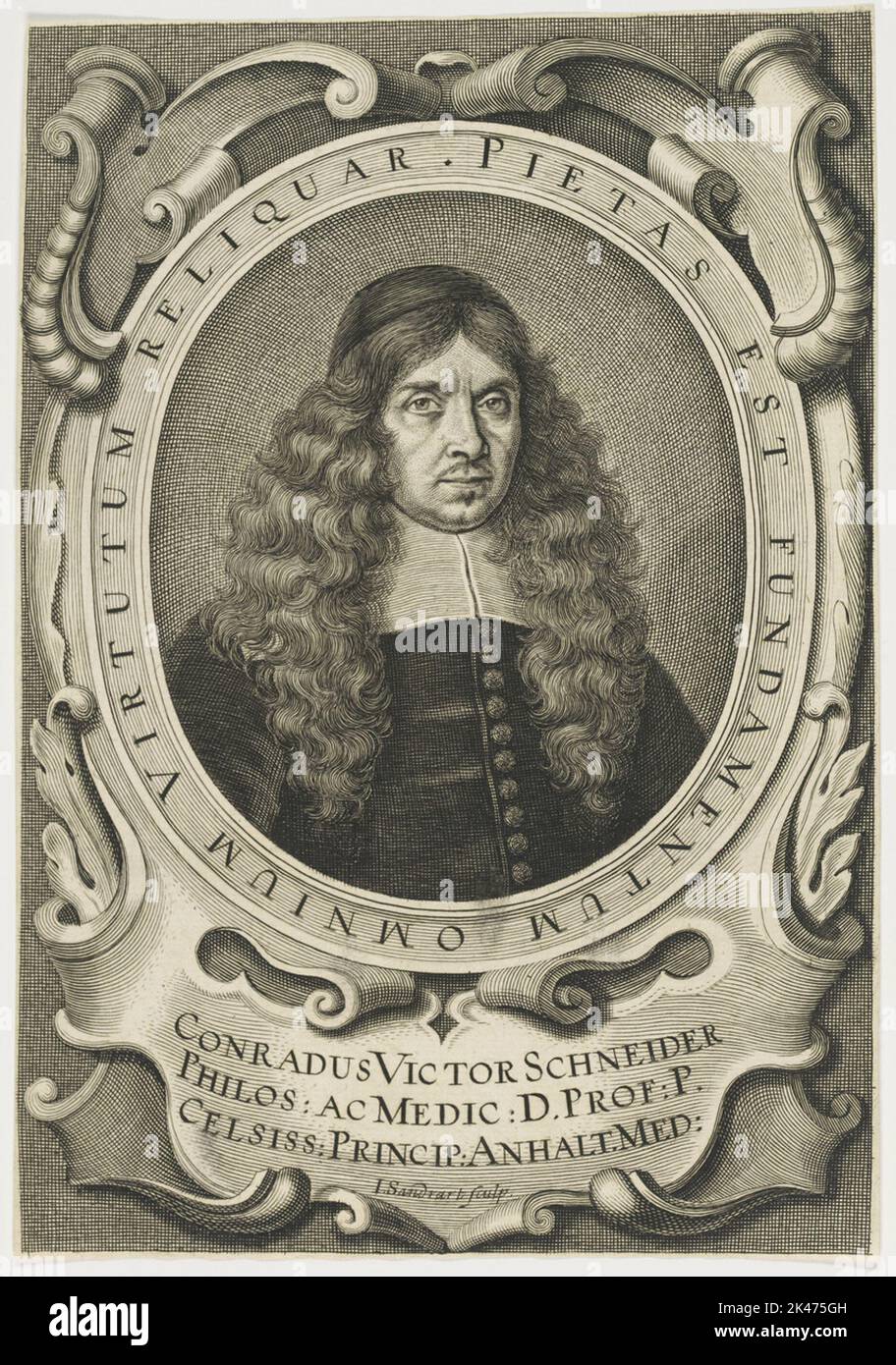 Portrait of Conradus Victor Schneider Stock Photo - Alamy