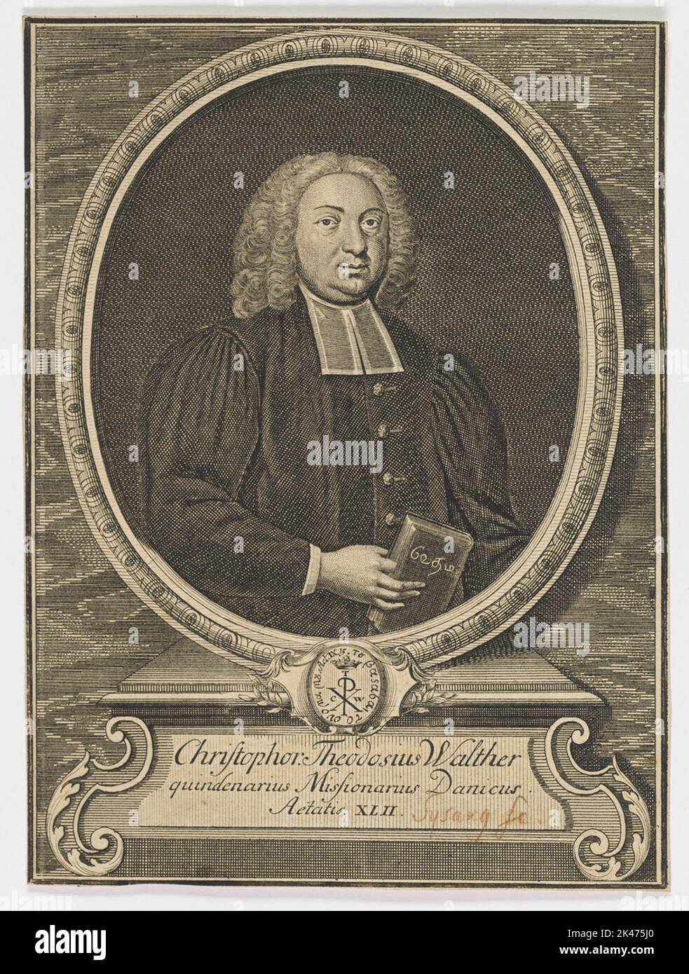 Portrait of Christophor. Theodosius Walther Stock Photo - Alamy