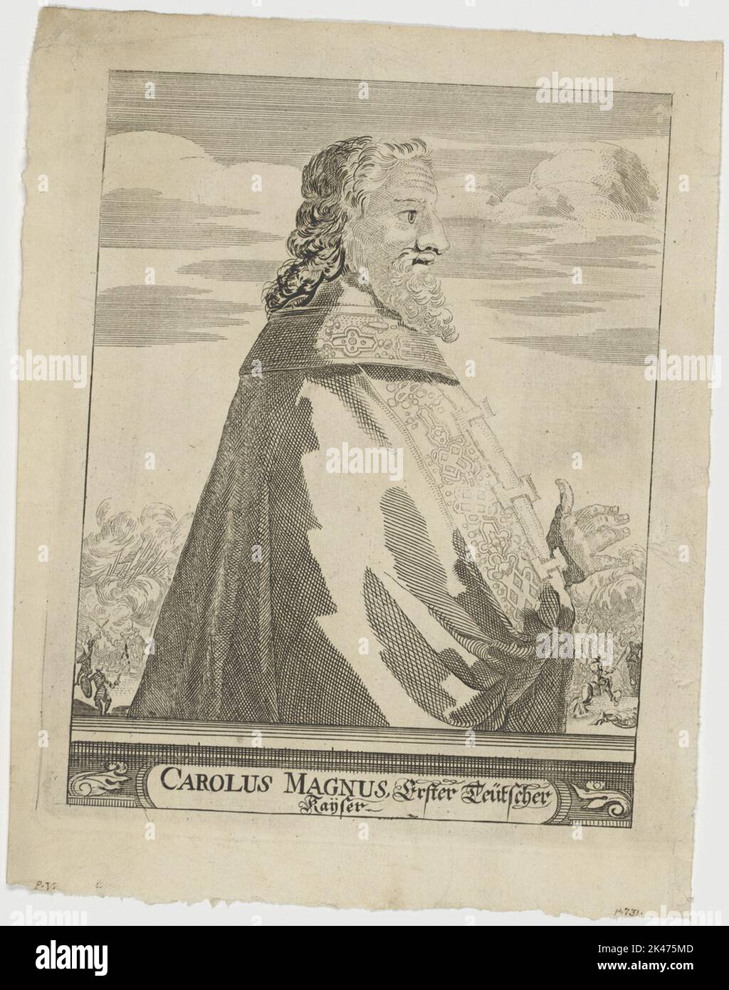 Portrait of Carolus Magnus Stock Photo - Alamy