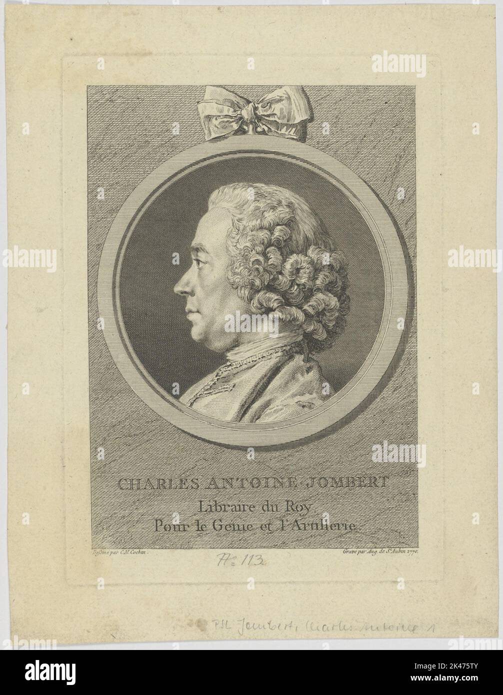 Bildnis of Charles Antoine Jombert Stock Photo - Alamy