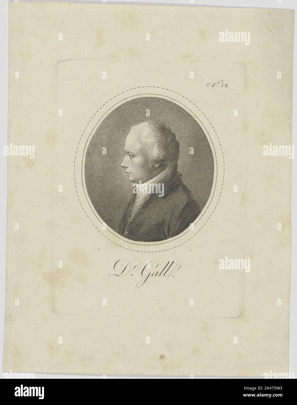 Portrait of Franz Joseph Gall Stock Photo - Alamy