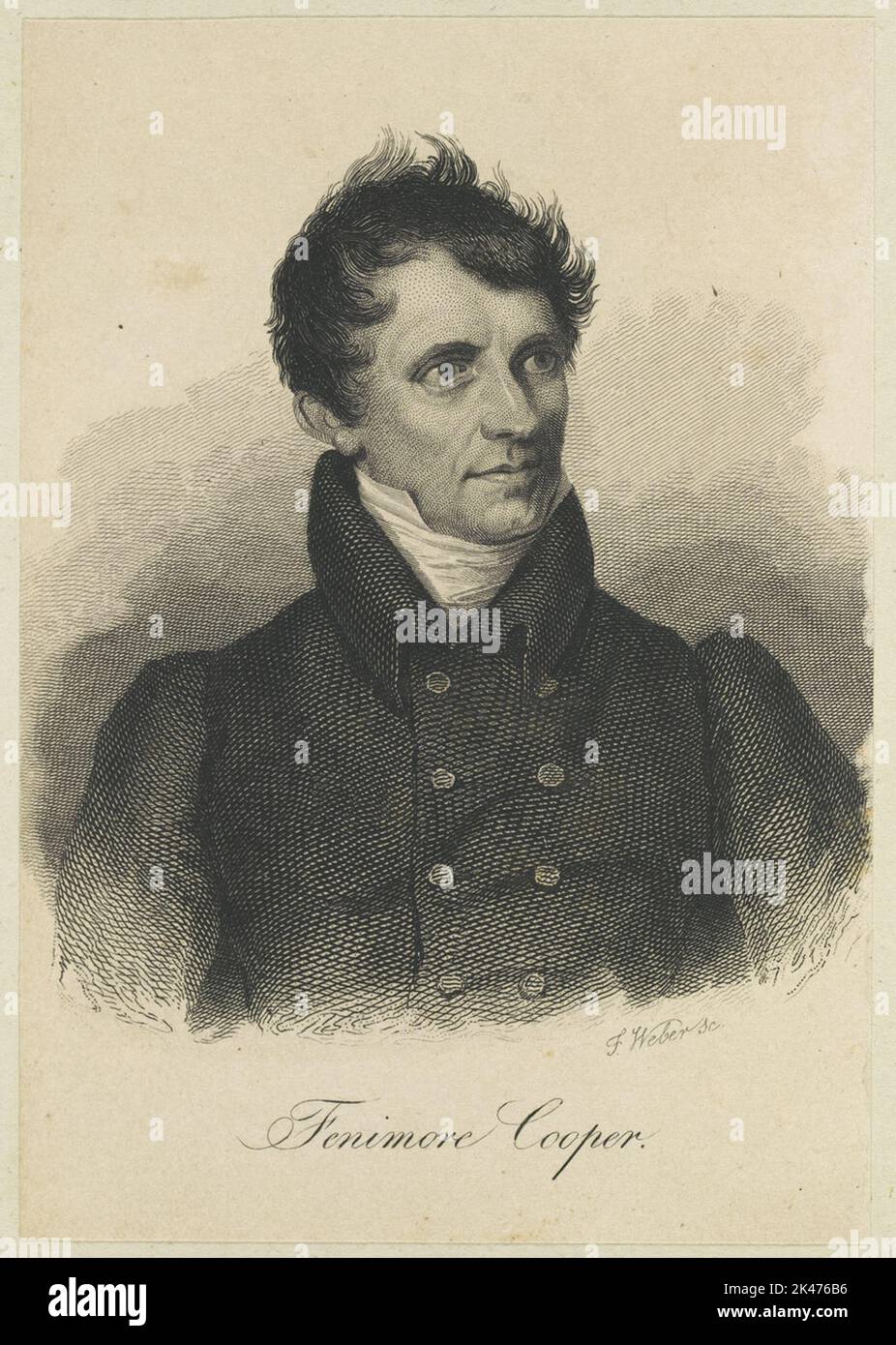 Portrait of the Fenimore Cooper Stock Photo - Alamy
