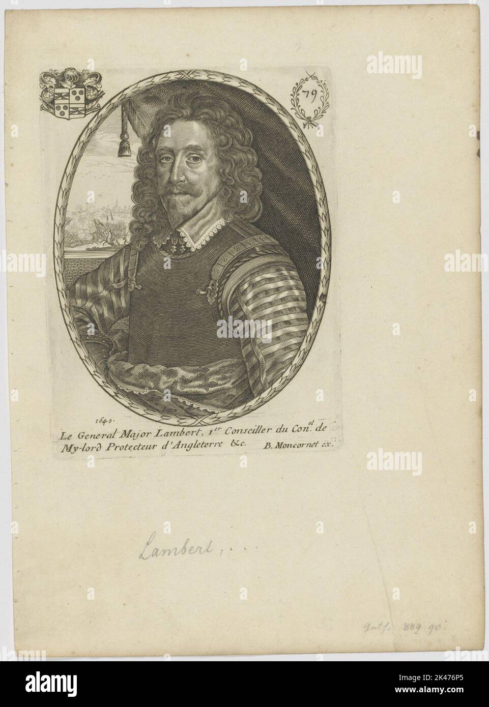 Portrait of General Major Lambert Stock Photo - Alamy