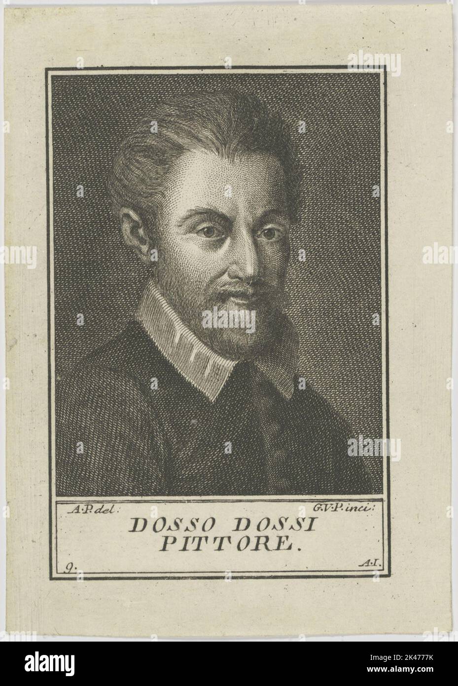 Portrait of the Dosso Dossi Stock Photo - Alamy
