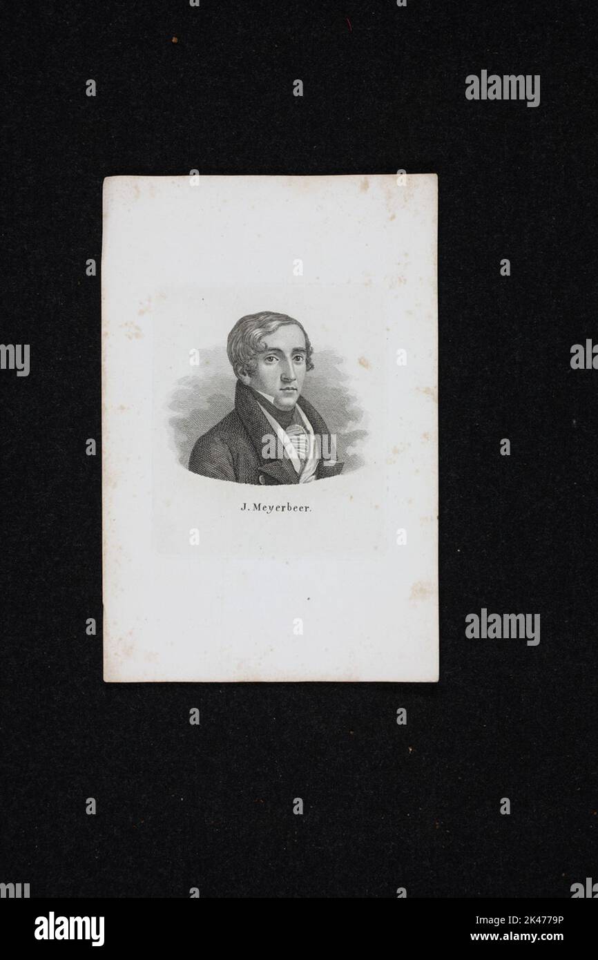 Portrait of the J. Meyerbeer Stock Photo - Alamy