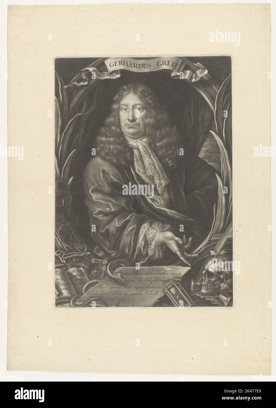 Portrait of Gerhardus Greif Stock Photo - Alamy