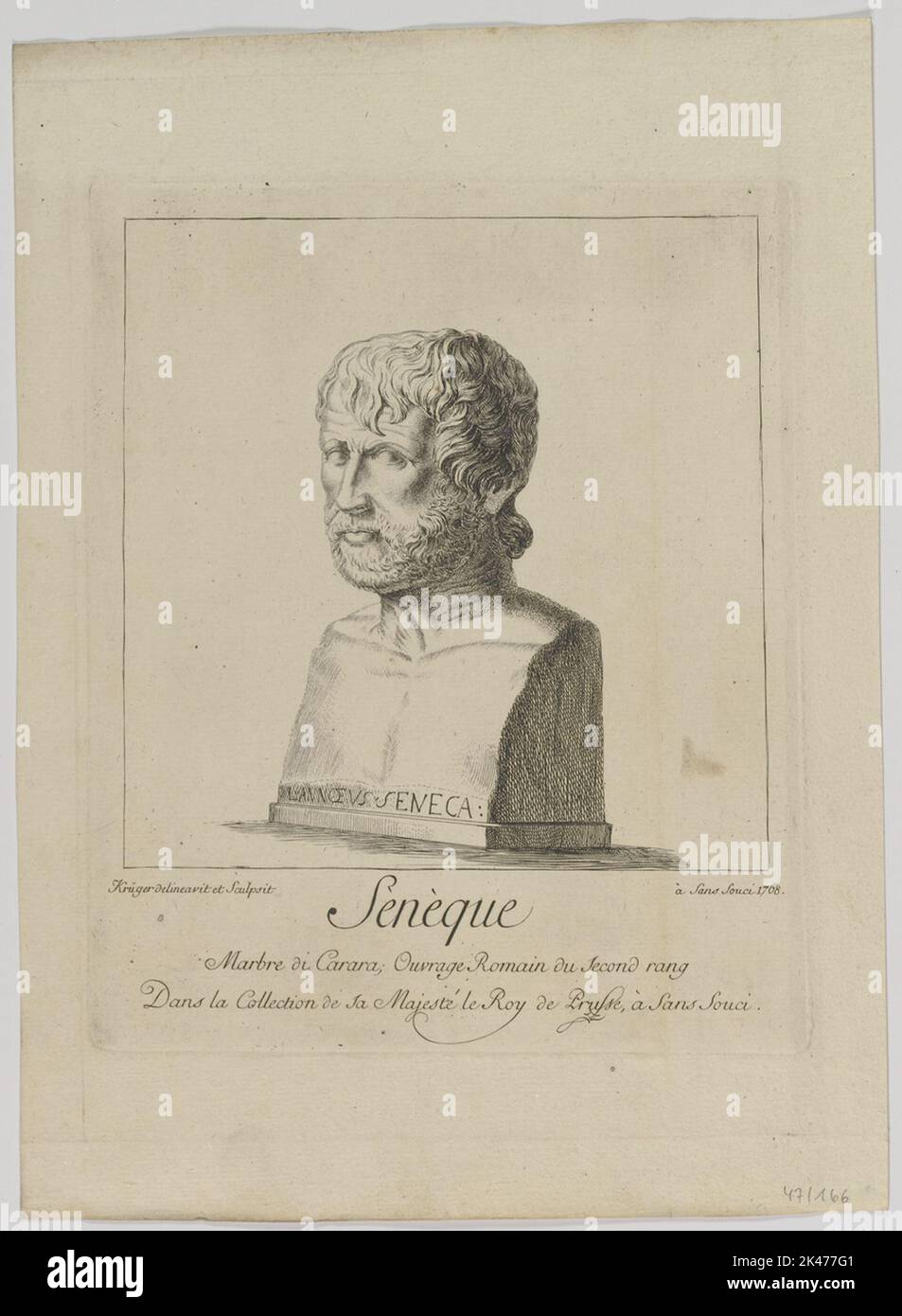 Portrait of the Sènèque Stock Photo - Alamy