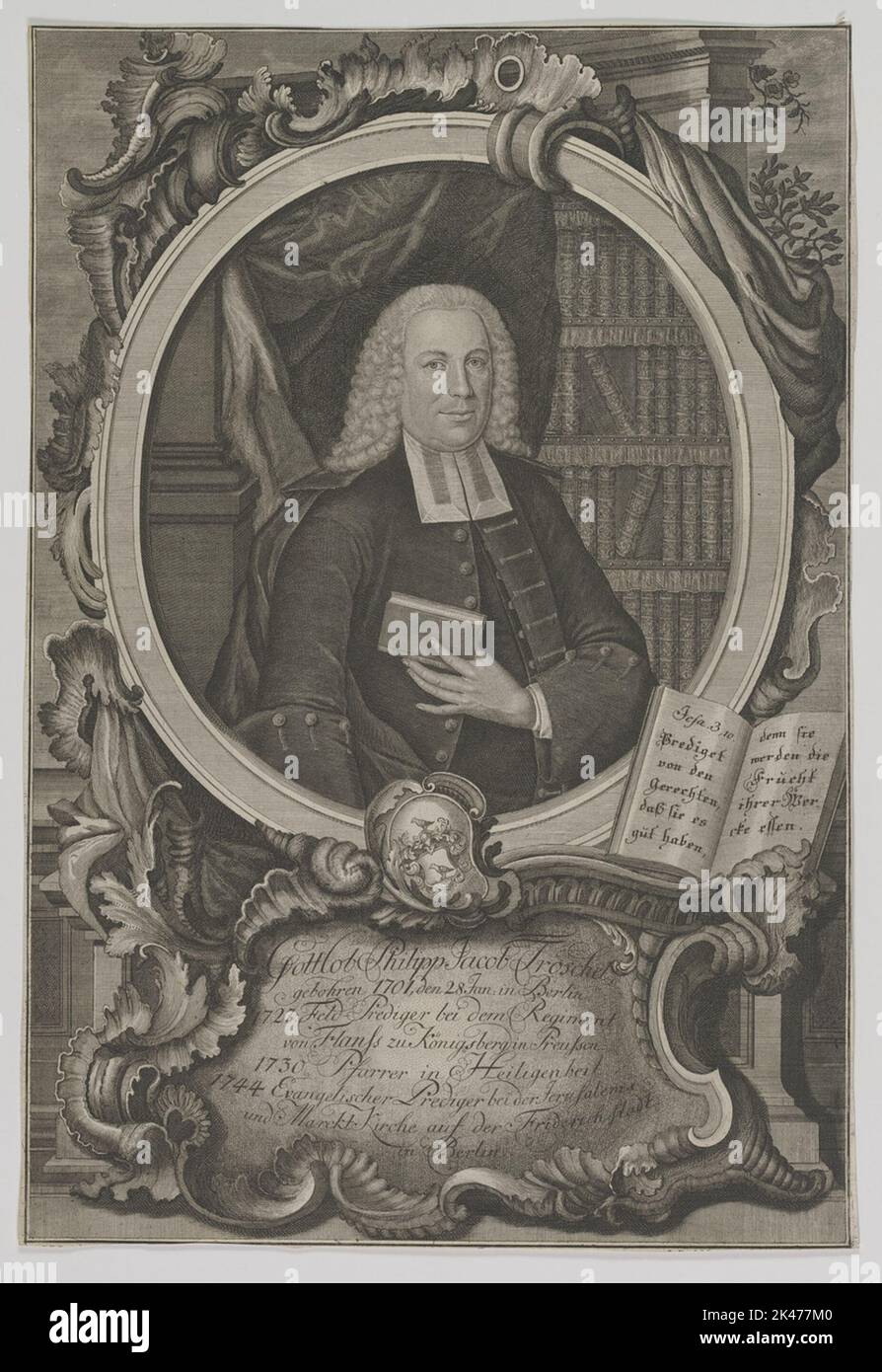 Portrait of the Gottlob Philipp Jacob Troschel Stock Photo - Alamy