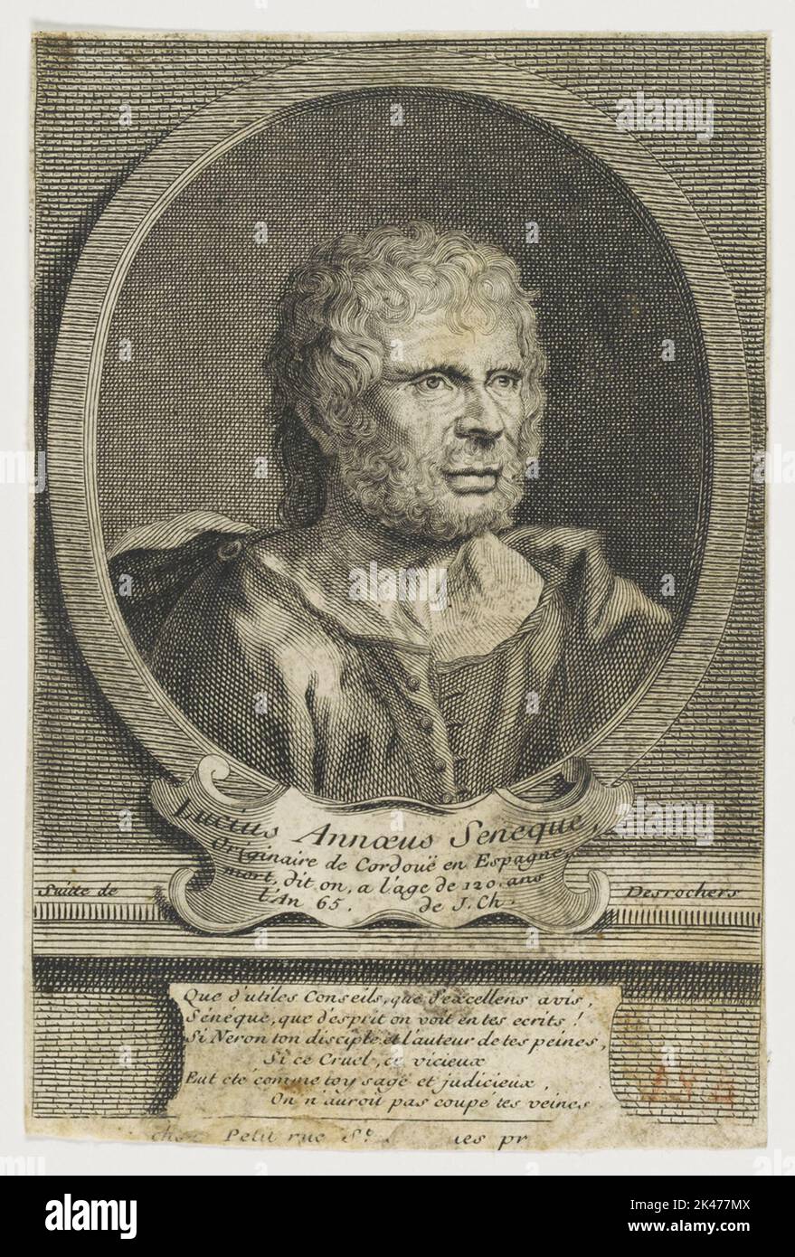 Bildnis des Lucius Hollo Seneque Stock Photo - Alamy