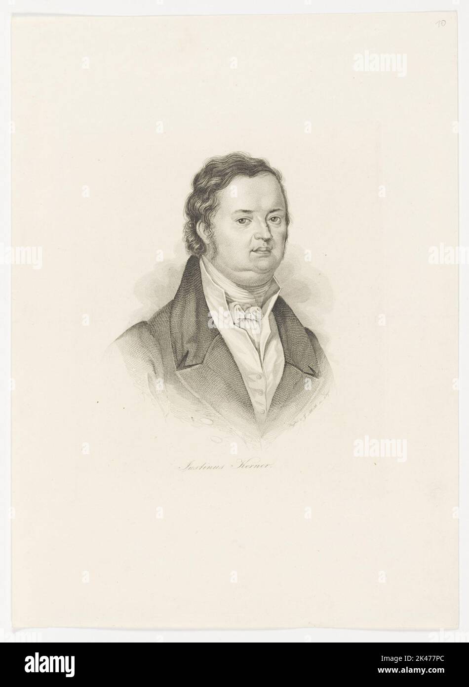 Portrait of the Justinus Kerner Stock Photo - Alamy