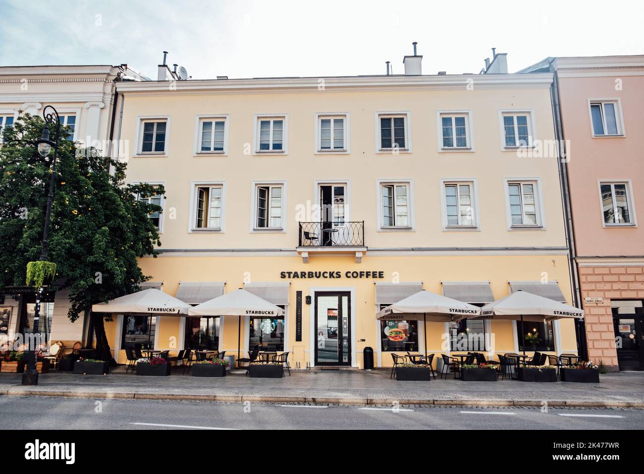 Starbucks logo on Starbucks store Starbucks Coffee Company. Starbucks ...