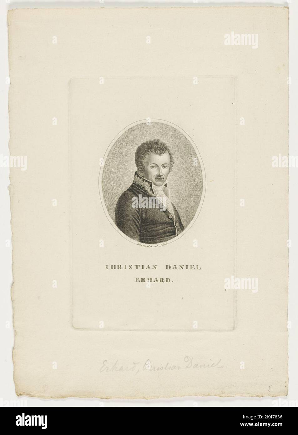 Portrait of Christian Daniel Erhard Stock Photo - Alamy