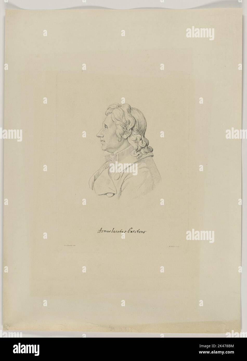 Bildnis des Asmus James Carstens Stock Photo - Alamy