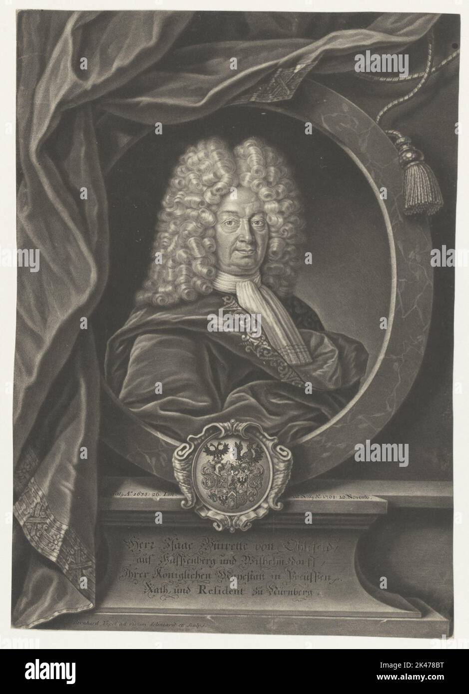 Portrait of the Isaac Buirette von Ohlefeld Stock Photo - Alamy