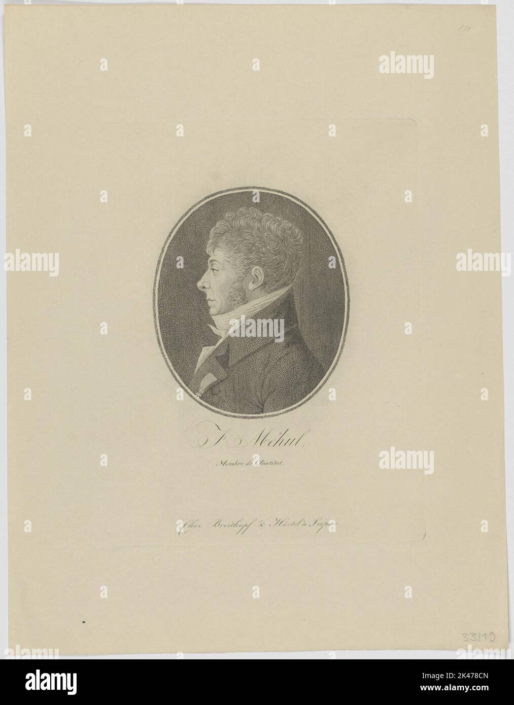 Portrait of the Méhul Stock Photo - Alamy