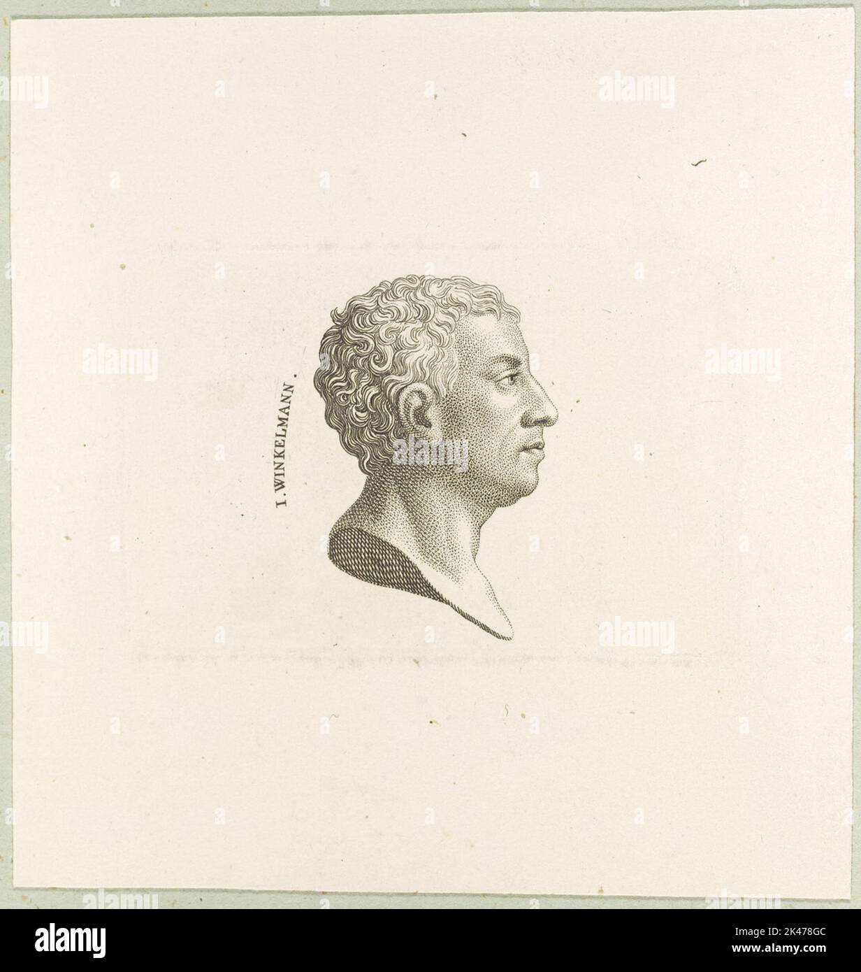 Portrait of the Winkelmann Stock Photo - Alamy