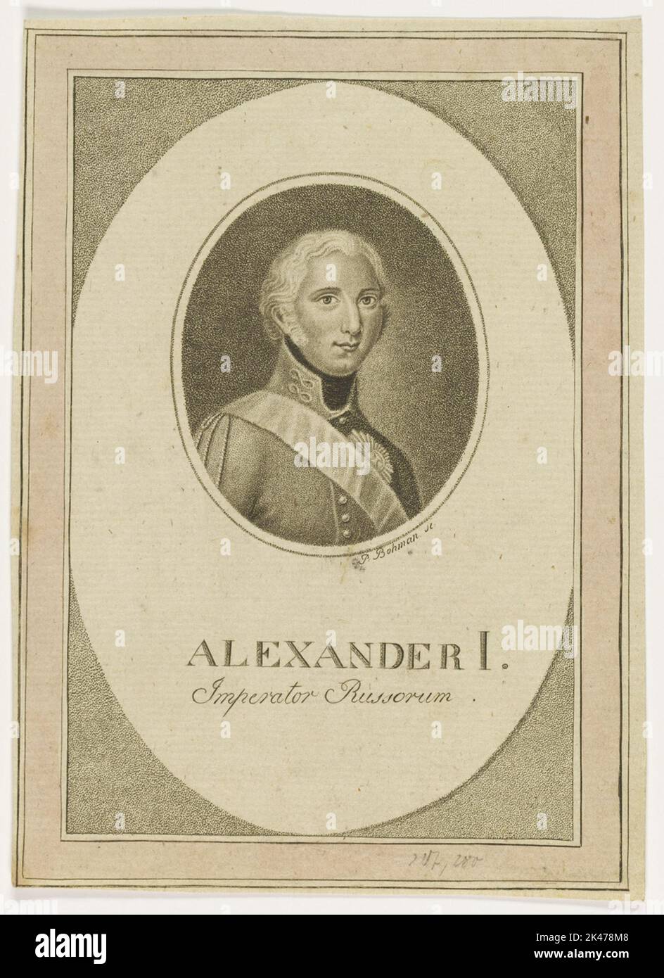 Portrait of Alexander I Stock Photo - Alamy