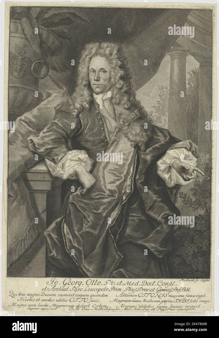 Portrait of the Jo. Georg Otto Stock Photo - Alamy