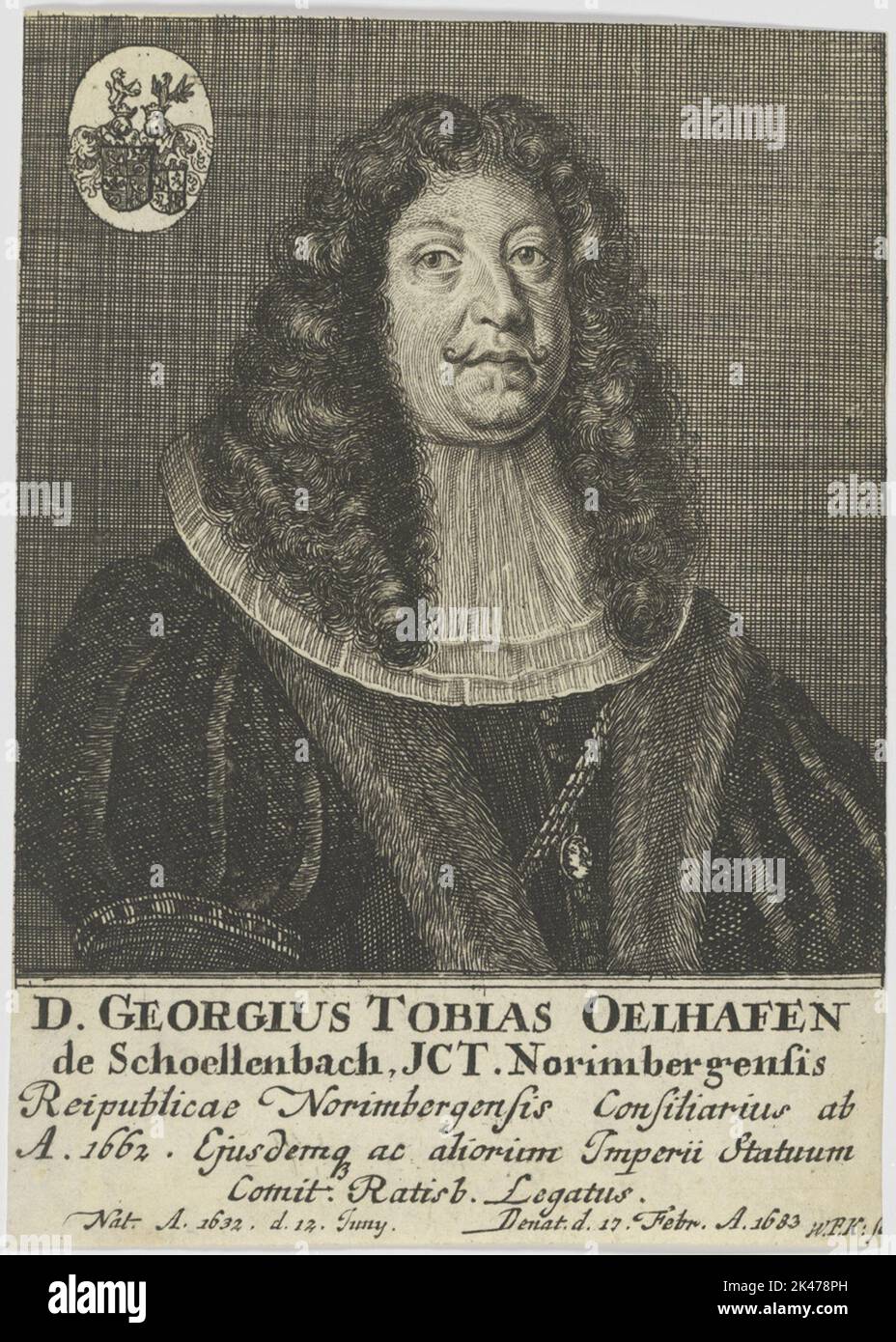 Portrait of Georgius Tobias Oelhafen Stock Photo - Alamy