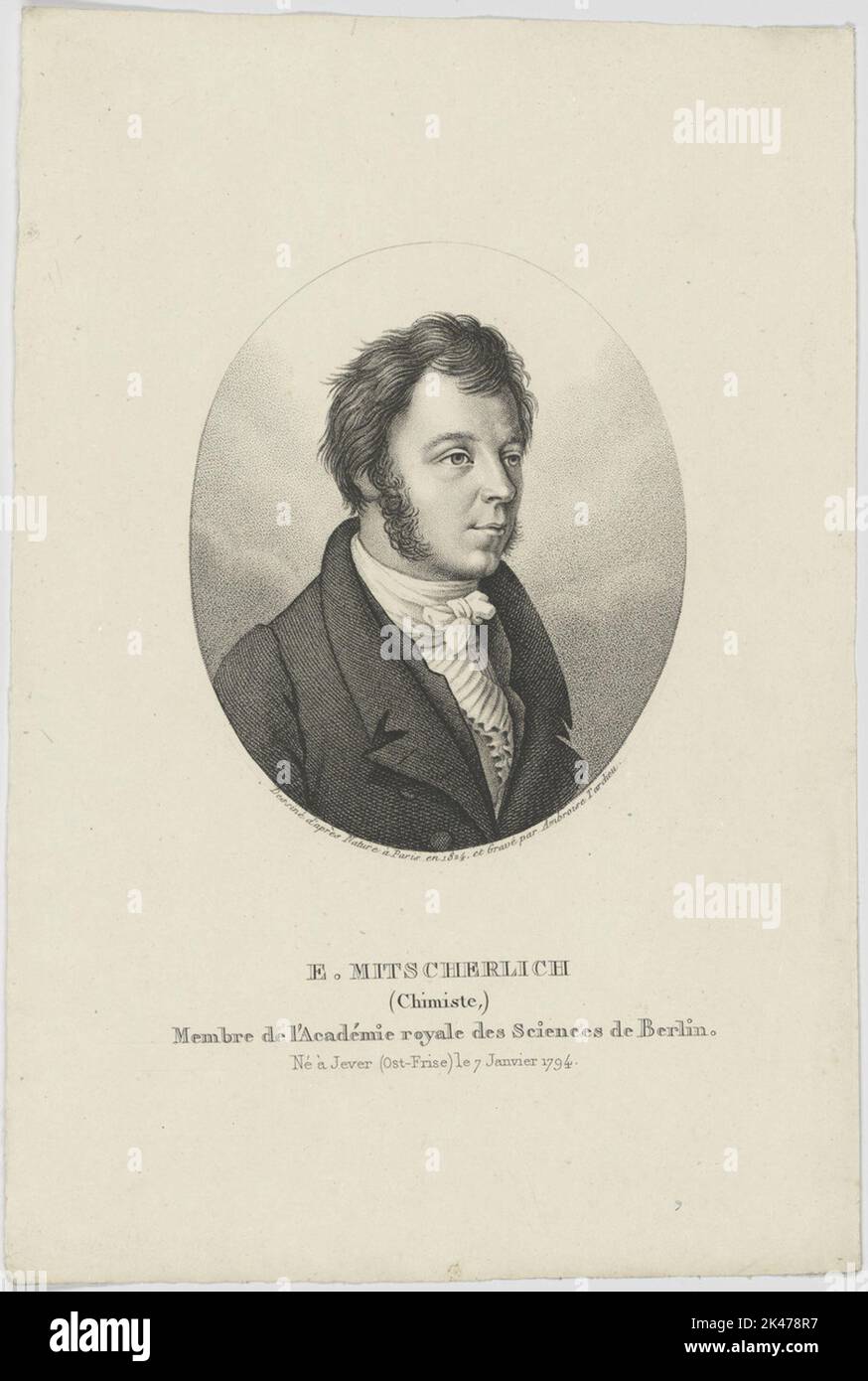 Portrait of the E. Mitscherlich Stock Photo - Alamy
