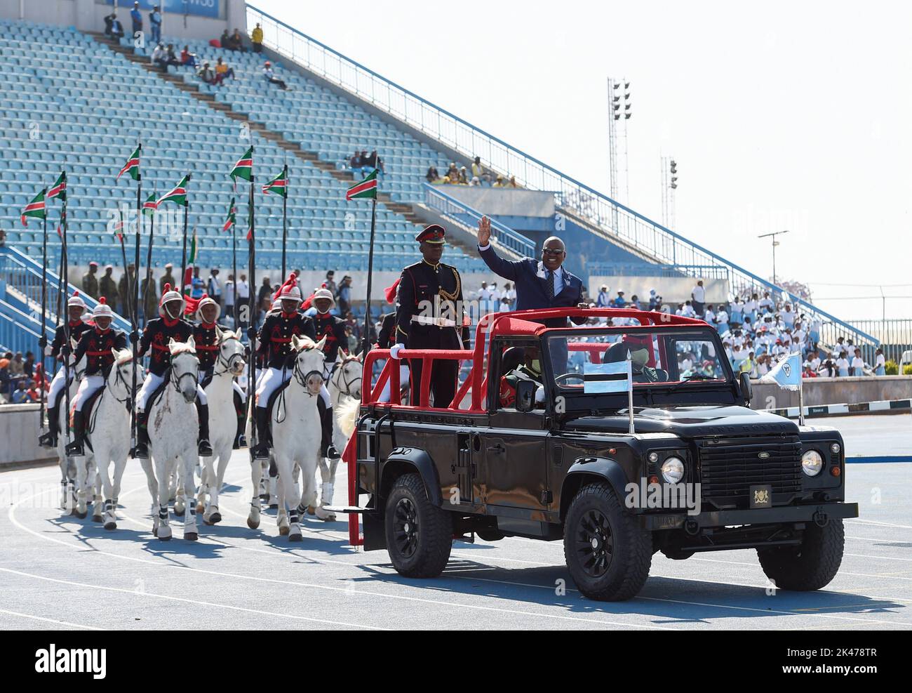 Gaborone, Botswana. 30th Sep, 2022. Botswanan President Mokgweetsi ...