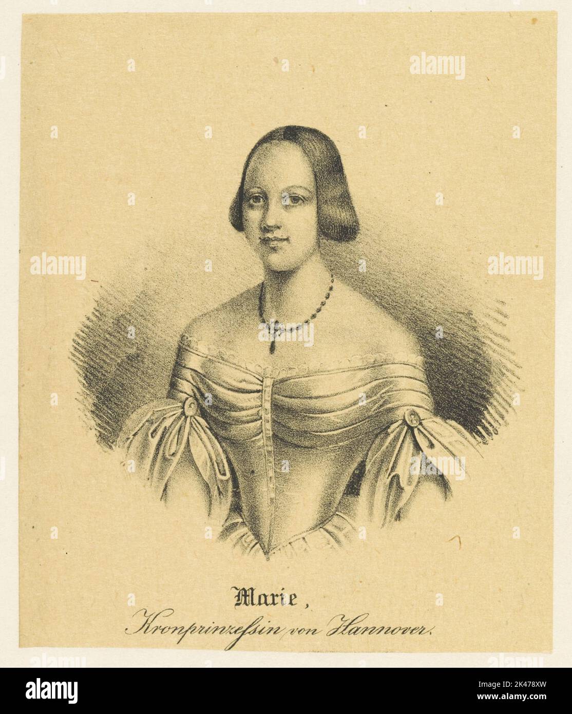 Portrait of the Marie Crown Princess of Hanover Stock Photo - Alamy