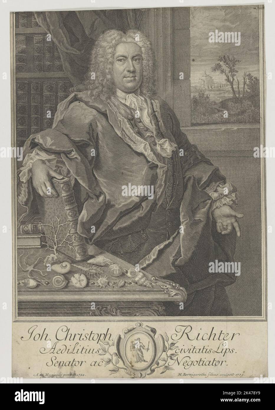 Portrait of Joh. Christoph Richter Stock Photo - Alamy