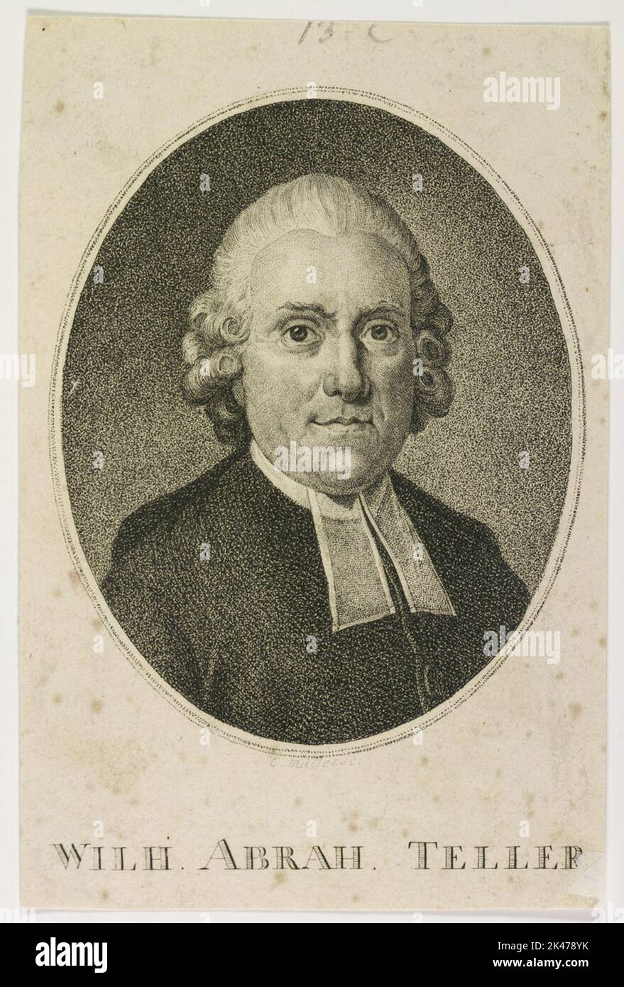 Portrait of the Wilh. Abrah. Plate Stock Photo - Alamy